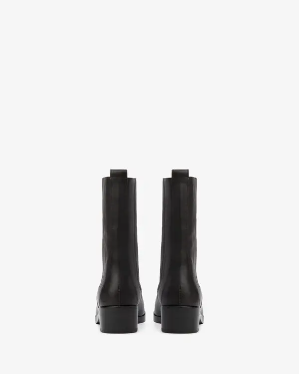 JUDE Smoke Ankle Boot Dark Leather