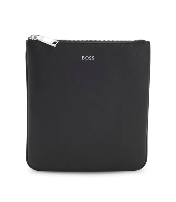 BOSS Structured Envelope Bag With Silver-tone Logo Lettering