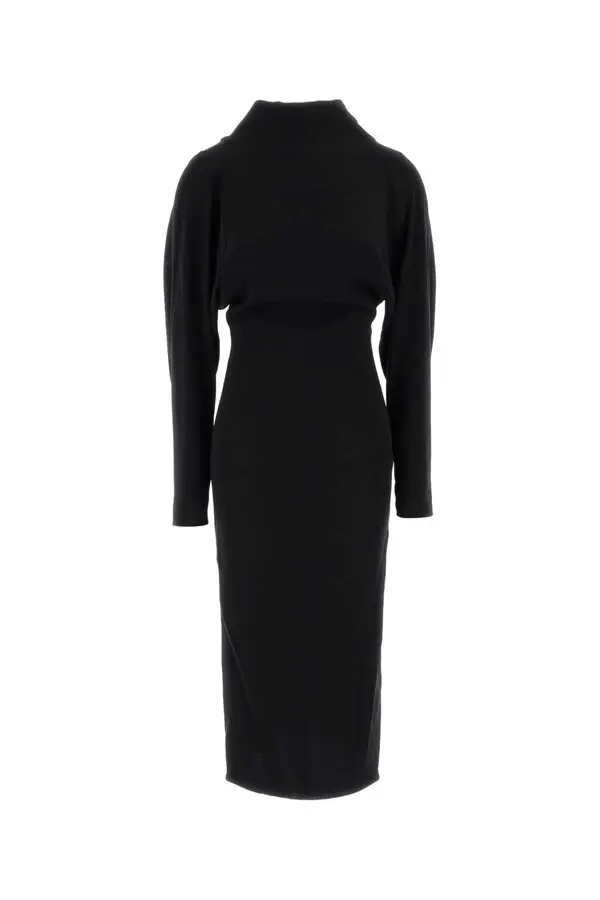 Giorgio Armani Stretch Crepe Dress - Black