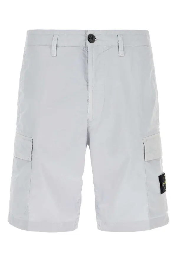 STONE ISLAND Ice Stretch Cotton Bermuda Shorts