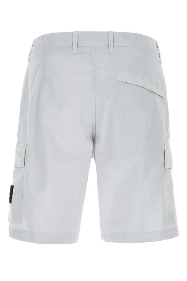 STONE ISLAND Ice Stretch Cotton Bermuda Shorts