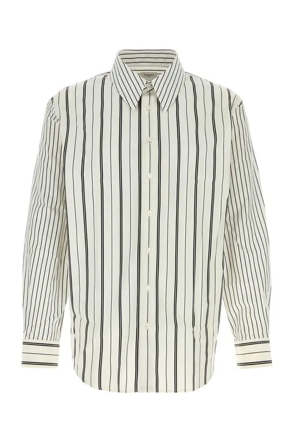 Saint Laurent Embroidered Poplin Shirt - Multicolor