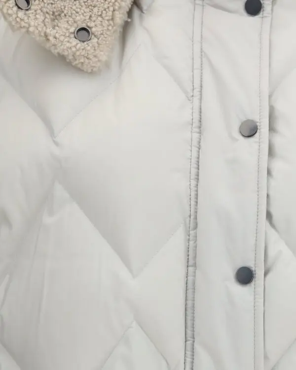 Brunello Cucinelli Padded Vest With Shearling Hood