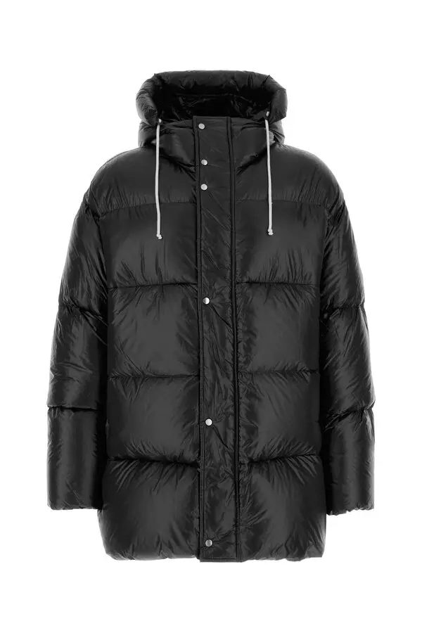 JIL SANDER Nylon Down Jacket - Black