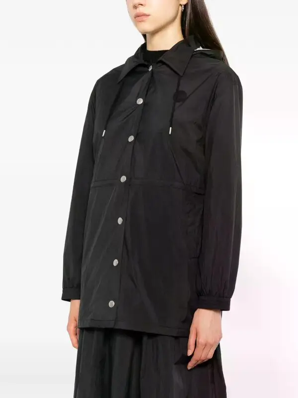 AGNES B. Hooded Press-stud Jacket