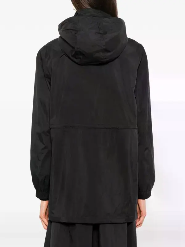 AGNES B. Hooded Press-stud Jacket
