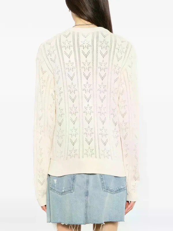 AGNES B. Star-pattern Cardigan