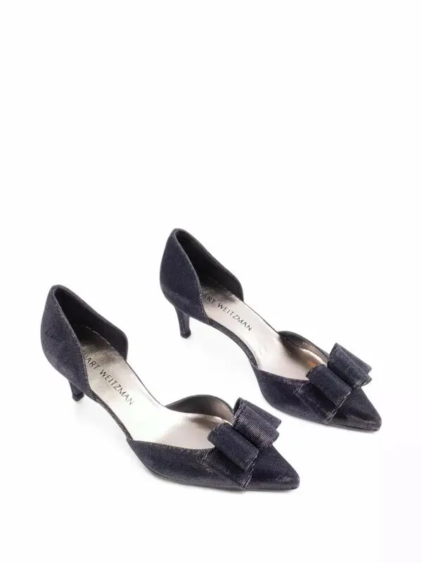 STUART WEITZMAN Bow-detail Pointed-toe Pumps
