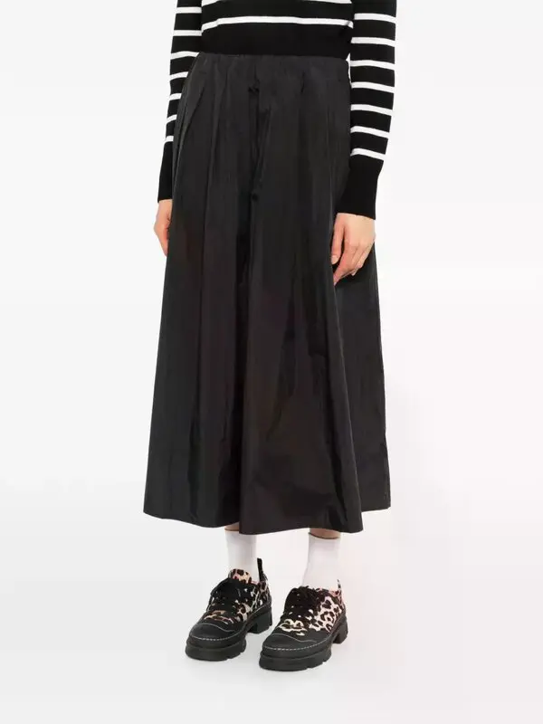 AGNES B. Pleated Midi Skirt