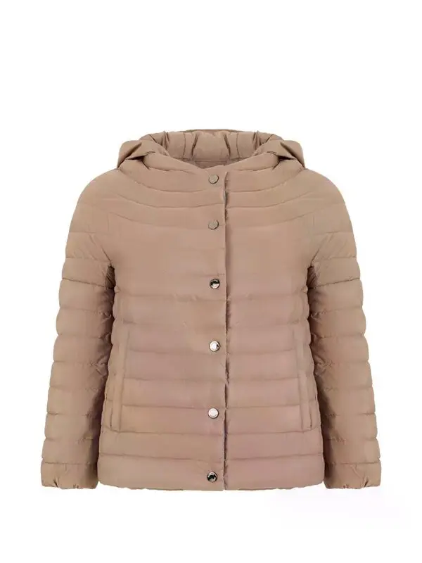MOORER Tahlia-an Quilted Hooded Jacket - Neutrals