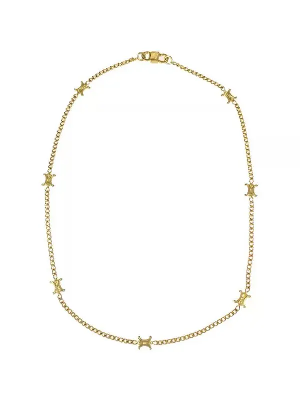 Celine Macadam Chain Necklace - Gold