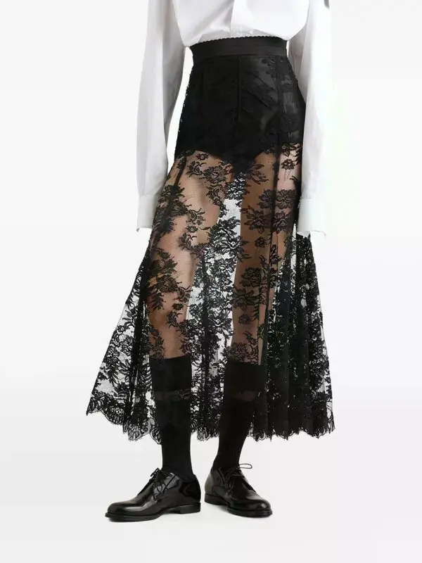 Dolce & Gabbana Chantilly Lace Skirt