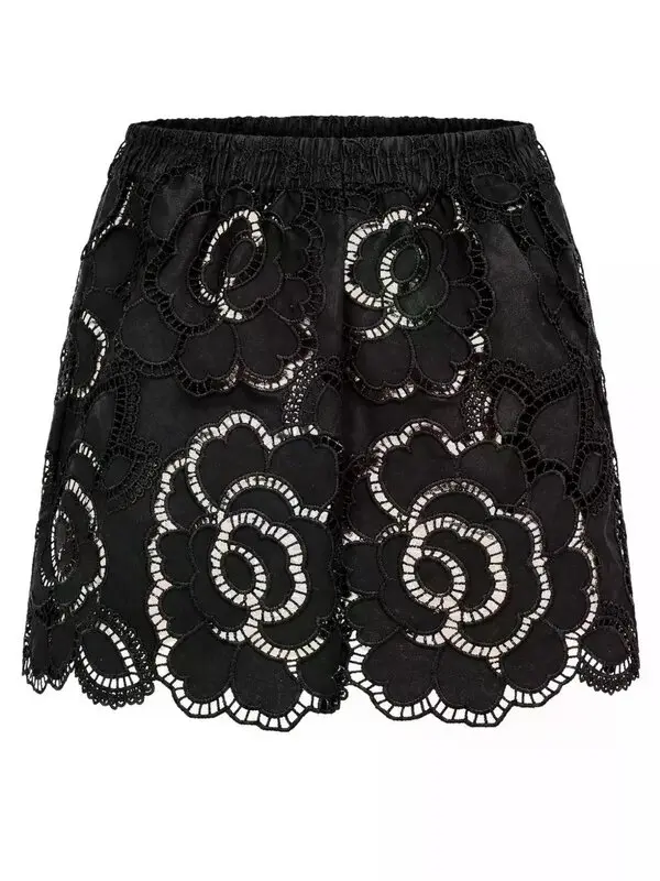 CISSA Boxer Floral-lace Mini Skirt