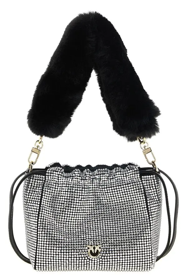 Pinko Rhinestone Bucket Bag