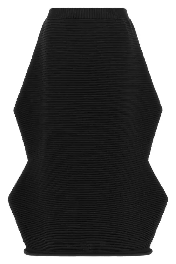 Issey Miyake Zig Zag Knit' Skirt