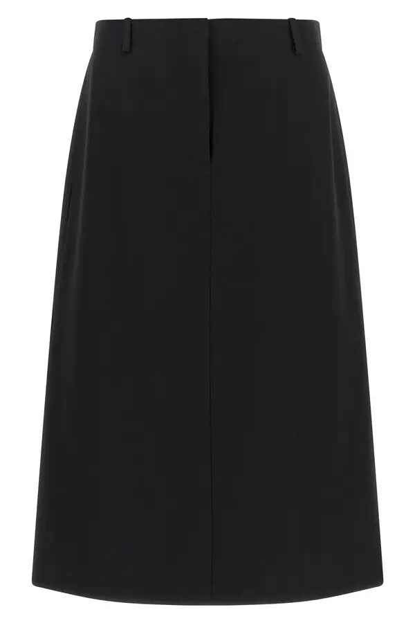 Fendi Skirt Of Sartorial Inspiration - Black
