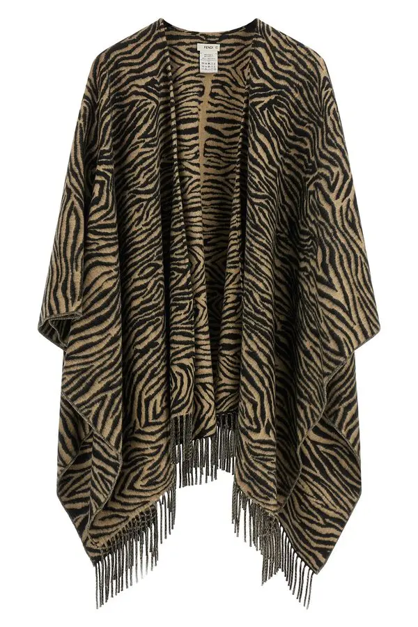 Fendi Tiger' Poncho