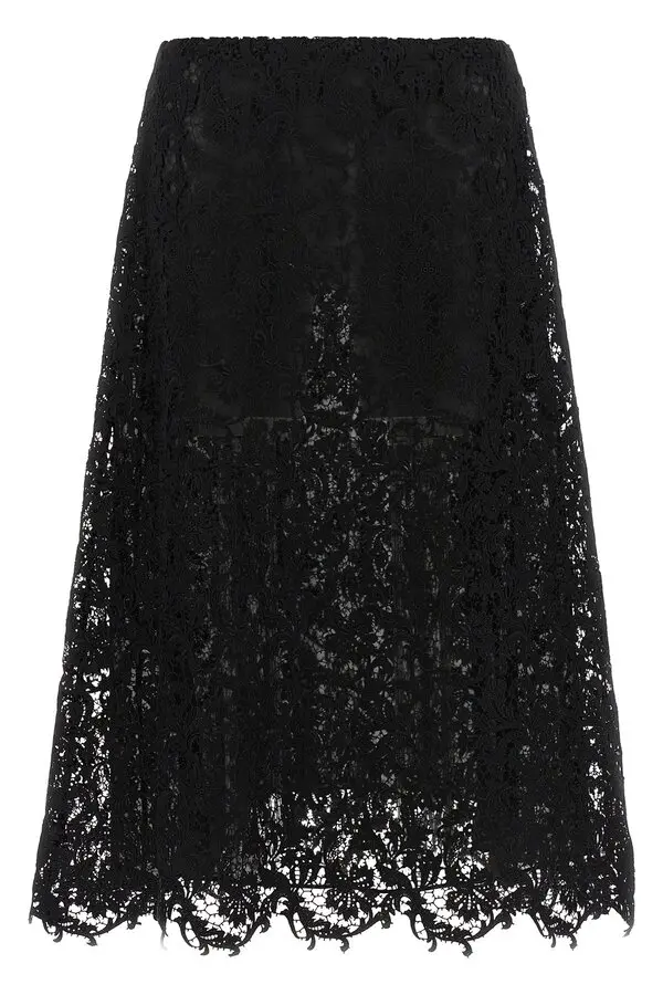 Fendi Macramé Lace Skirt