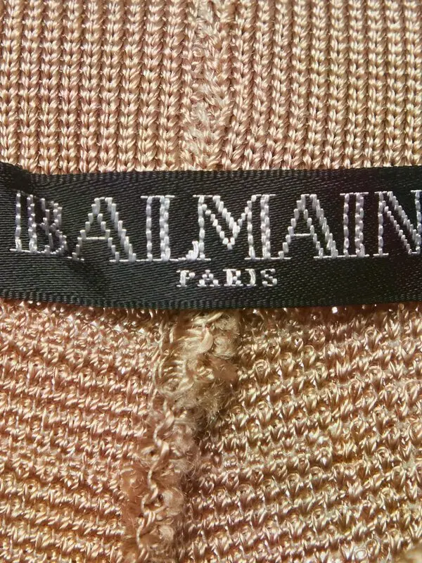 Balmain Chevron-pattern Knit Trousers