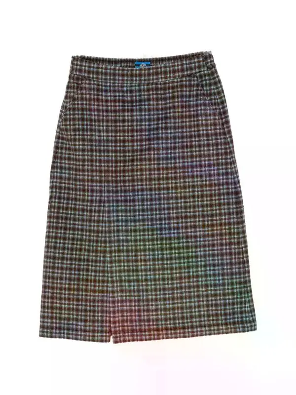 AGNES B. Flannel Wrap Skirt