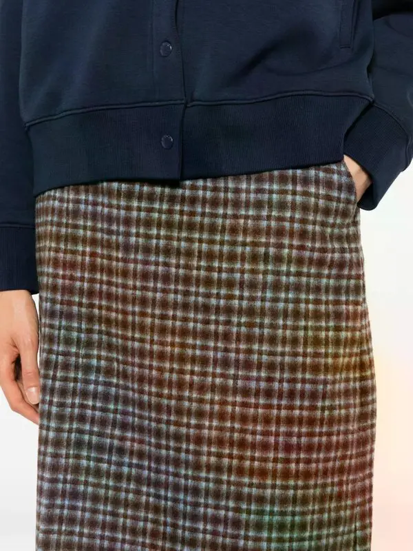 AGNES B. Flannel Wrap Skirt