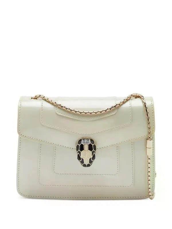 BVLGARI Small Serpenti Forever Shoulder Bag - White
