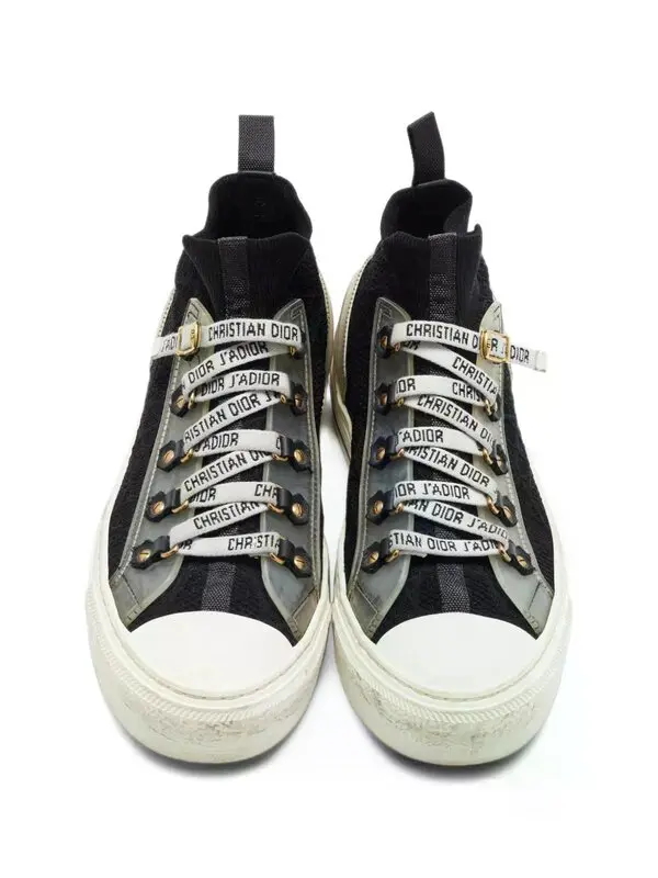 Dior Walk'n' Stretch-knit High-top Sneakers