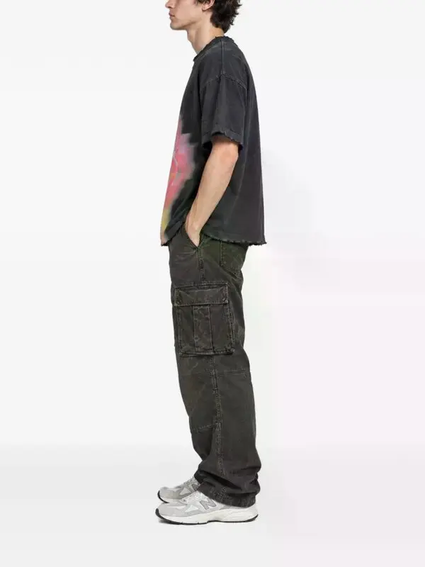 WARMAN Graphic-print Distressed T-shirt