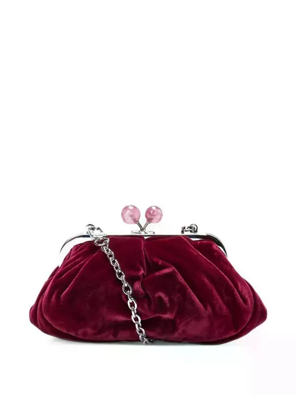 Max Mara Pasticcino Velvet Clutch Bag