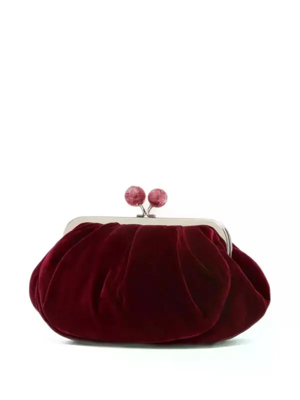 Max Mara Pasticcino Velvet Clutch Bag