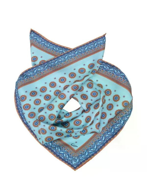 ELIZABETTA Orsini Medallion-print Silk Scarf