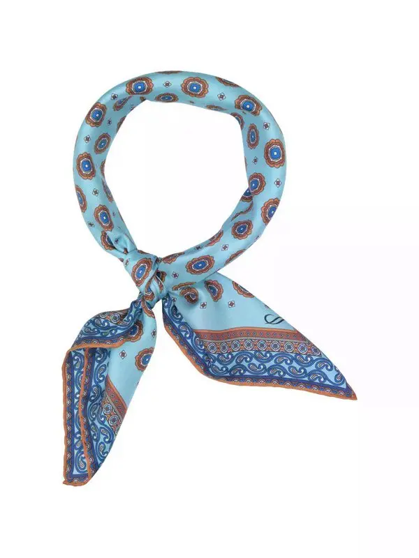 ELIZABETTA Orsini Medallion-print Silk Scarf