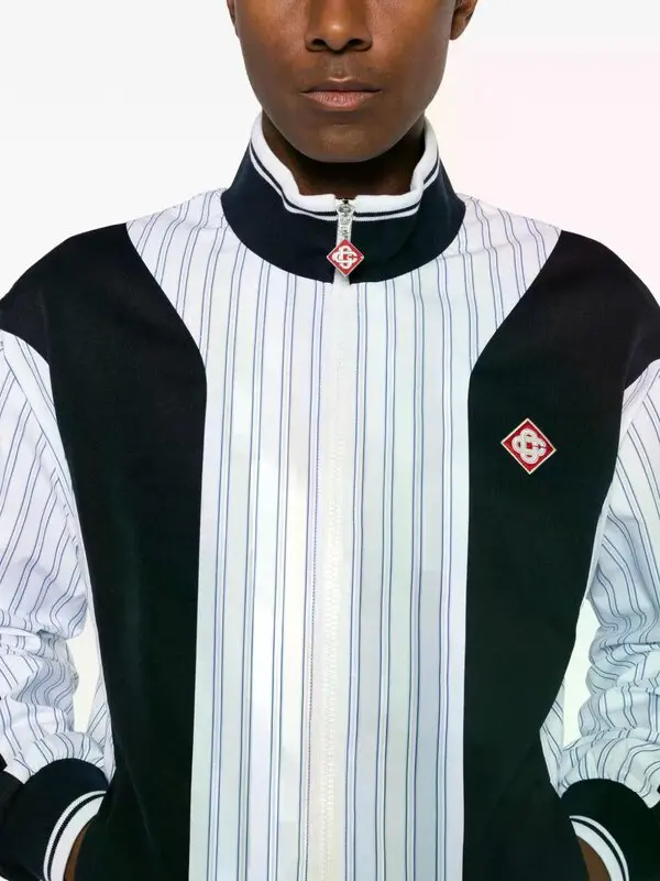 Casablanca Pinstripe-pattern Panelled Jacket
