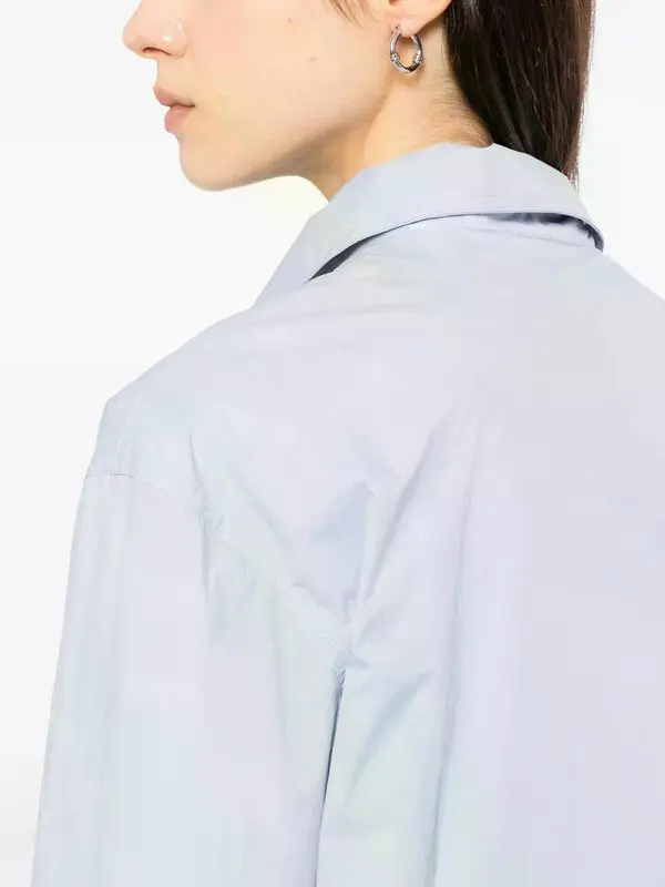 AGNES B. Hooded Press-stud Jacket