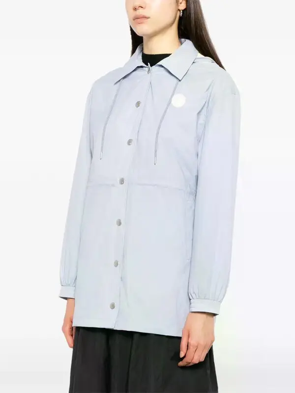 AGNES B. Hooded Press-stud Jacket