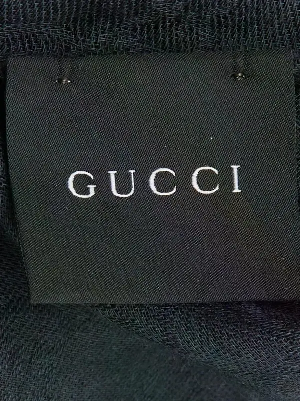Gucci Leopard-print Gg Jacquard Scarf
