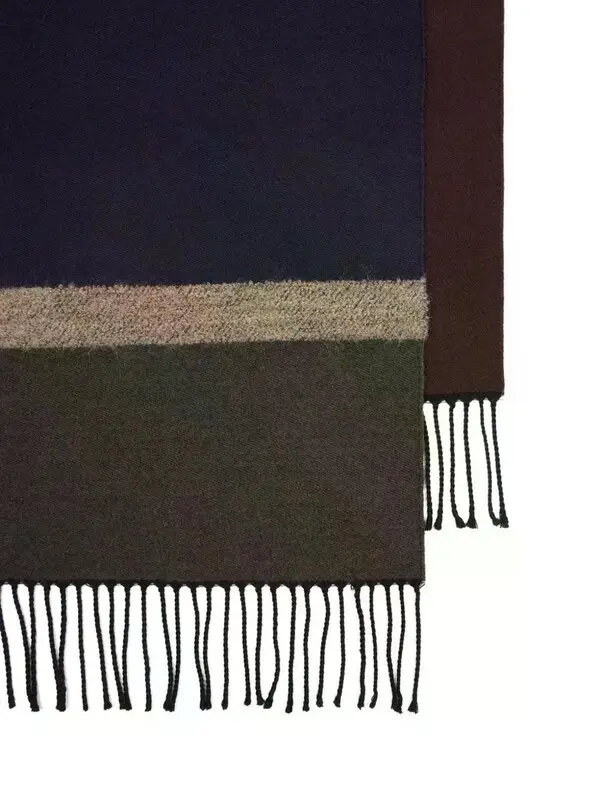 Paul Smith And-brown Bouclé Striped Scarf