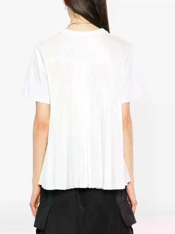 Sacai Pleated-detail T-shirt