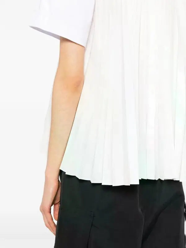 Sacai Pleated-detail T-shirt