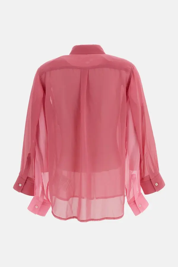 Comme Des Garçons Camicia Con Doppia Manica - Rose