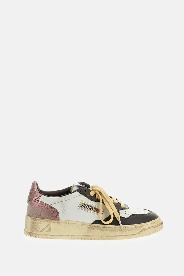 AUTRY Sneakers Medalist Super Vintage In Pelle Laminata - Multicolore