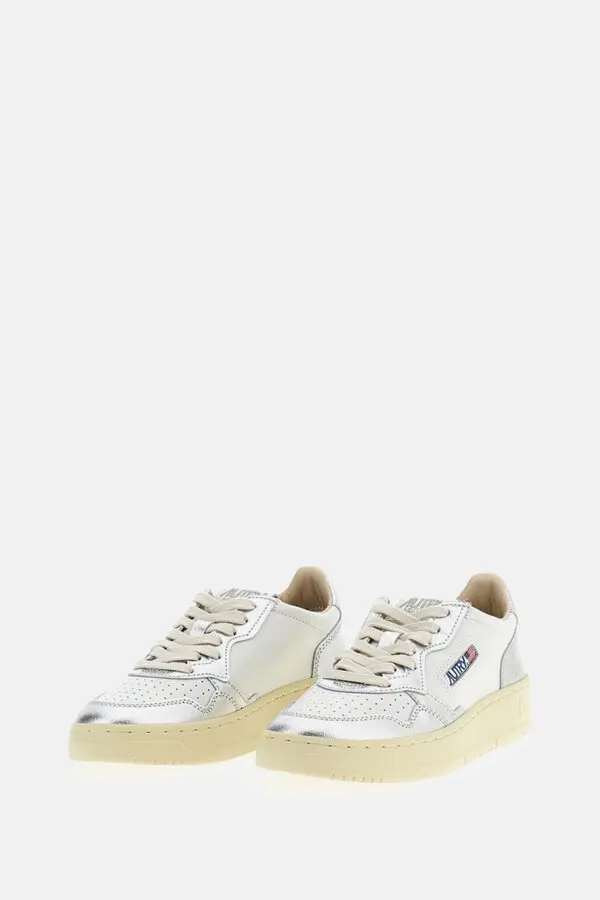AUTRY Sneakers Medalist Low In Pelle - Silver