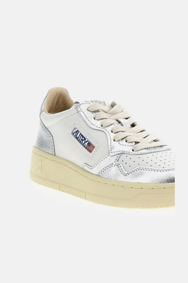 AUTRY Sneakers Medalist Low In Pelle - Silver