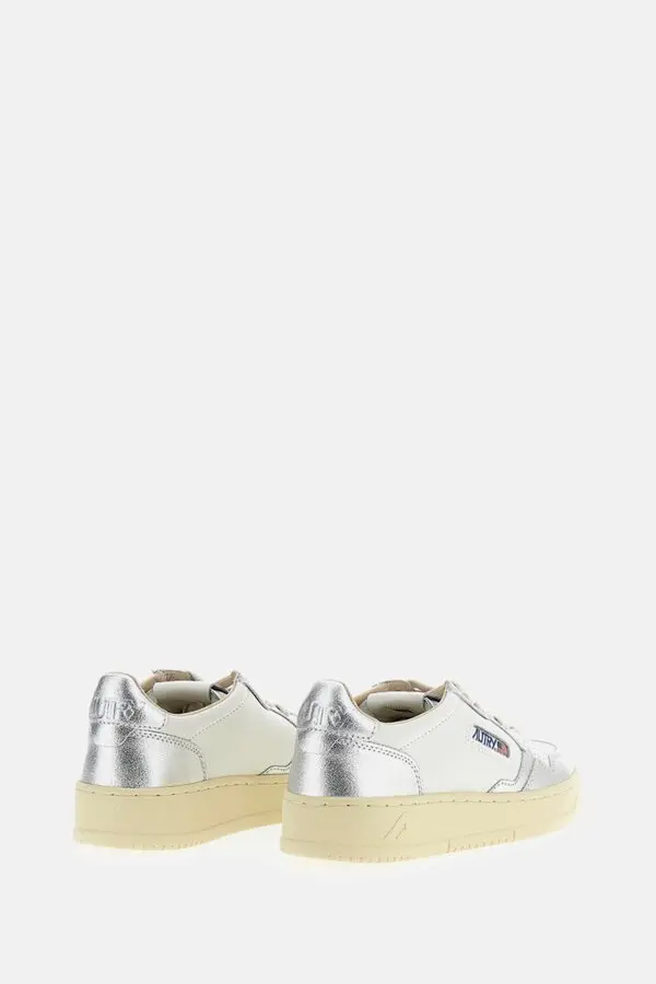 AUTRY Sneakers Medalist Low In Pelle - Silver