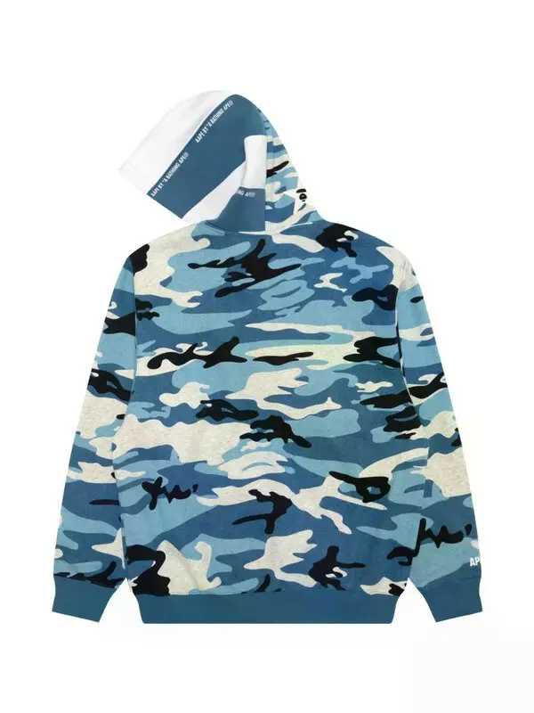 AAPE BY *A BATHING APE Camouflage-pattern Zip-up Hoodie