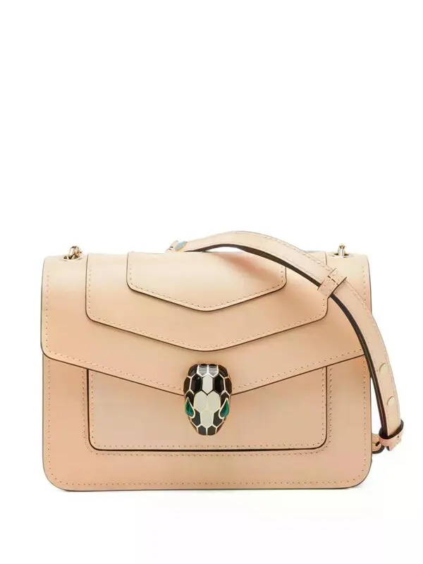 BVLGARI Small Serpenti Forever Flap Shoulder Bag - Neutrals