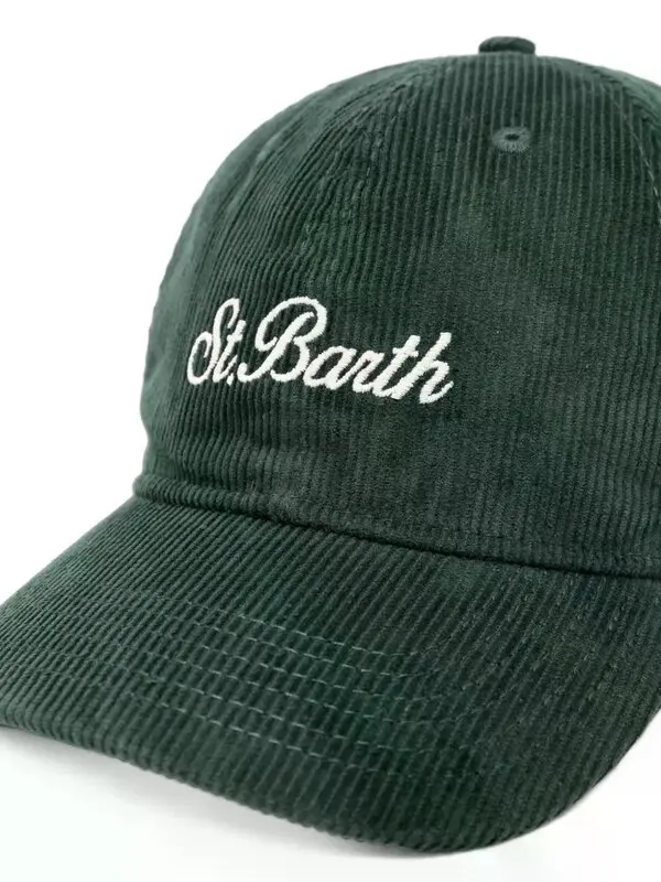 MC2 SAINT BARTH Logo-embroidered Corduroy Baseball Cap