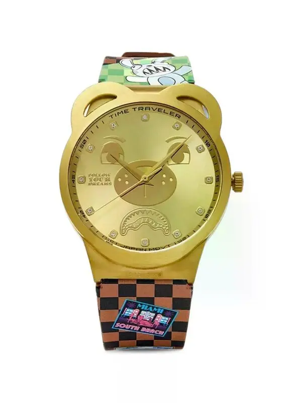 SPRAYGROUND Global Mogul Bear-shape Watch - Gold