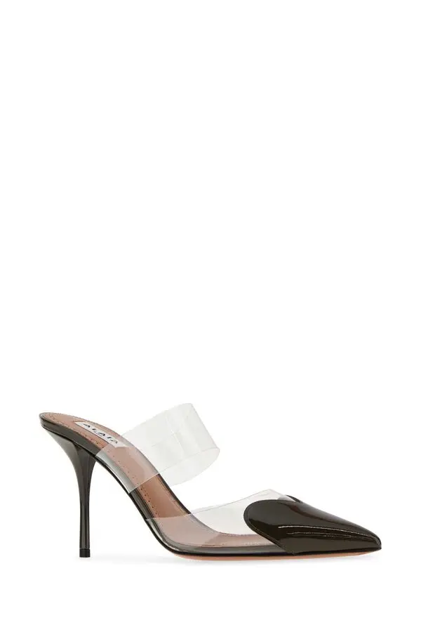 Alaïa Two-tone Pvc And Leather Mules