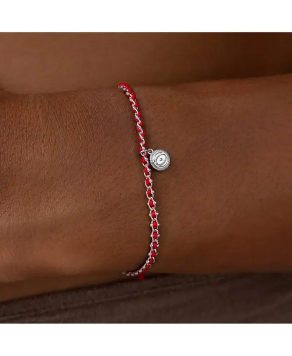 KARMA AND LUCK Sacred Vision Drawstring Evil Eye Bracelet